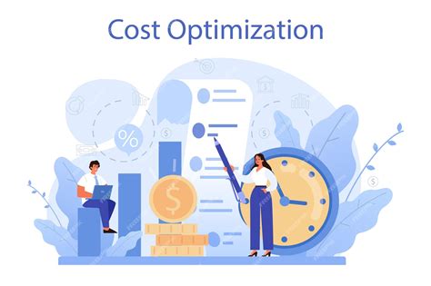 Cost Optimization Concept Idea Of Financial And Marketing Strategy Cost