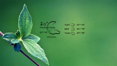 Simple Pencil Weather For Xwidget Enable Windows Theme Customization