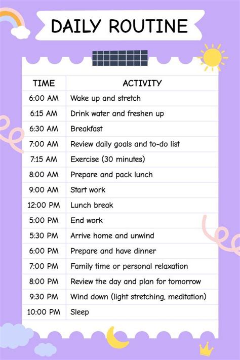 Free Routine Planner Templates Customize And Download Planwiz