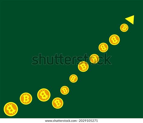 Illustration Coins Sign Bitcoin Graph Bitcoin Stock Vector Royalty Free 2029105271 Shutterstock