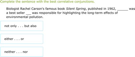 IXL Use The Correct Pair Of Correlative Conjunctions Year English Practice