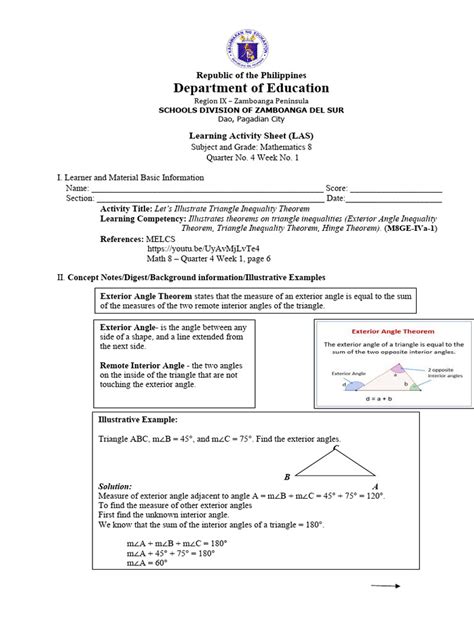 Edited Week 1 Pdf Triangle Euclidean Plane Geometry