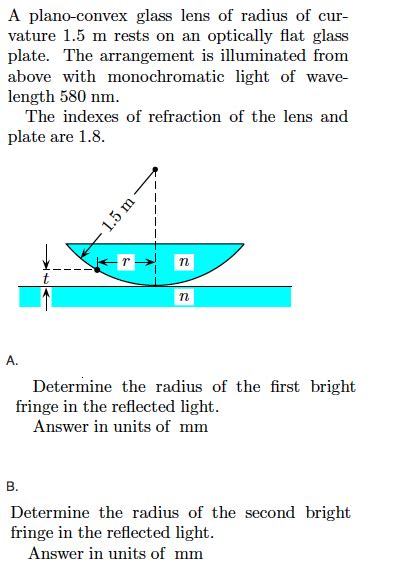 Plano Convex Lens Radius Of Curvature