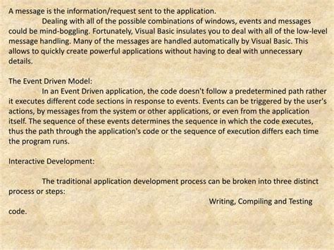 Introduction To Visual Basic Pptpptx