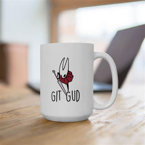 Hollow Knight Hornet Git Gud Mug Hollow Knight Silksong Game Mug