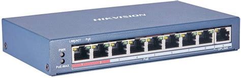 Switch Hikvision Poe 8 Puertos Más 1 300mts Ar