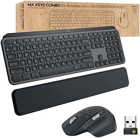 Amazon Com Logitech MX Keys S MX Master 3S Performance Wireless Illuminated Keyboard And