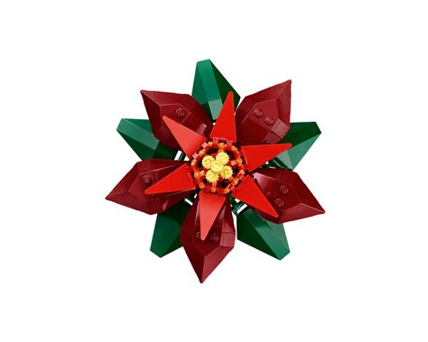 Lego Set 10370 1 Poinsettia 2024 Icons Rebrickable Build With Lego
