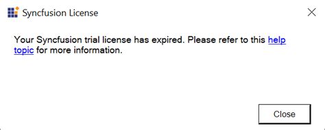 Overview Of Syncfusion Licensing Errors Syncfusion