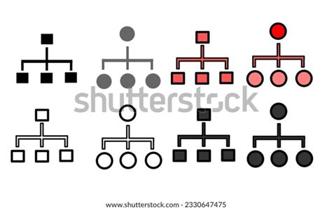 Organizational Structure Vector Business Elegant Simple Stock Vector Royalty Free 2330647475