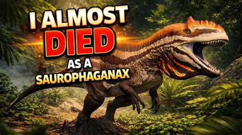 I Almost Died As A Saurophaganax Prior Extinction Youtube