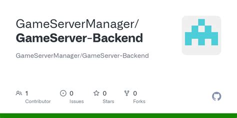 Github Gameservermanagergameserver Backend Gameservermanager