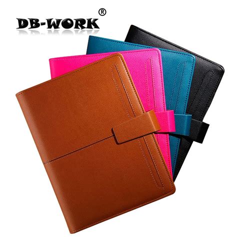 2018 A5 Loose Leaf Notebooks Stationery Business Notebook Leather Diary