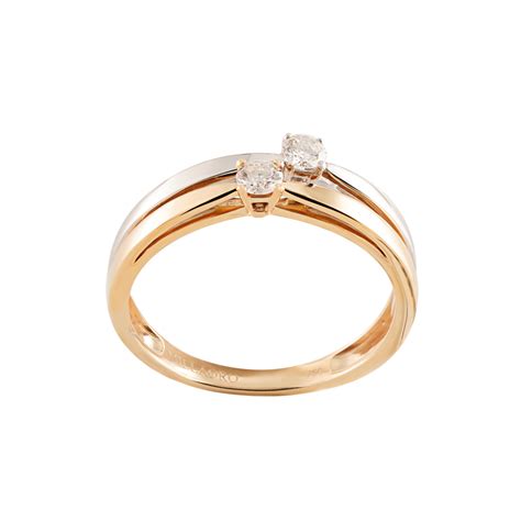 خاتم ذهب و ألماس من مجوهرات ميلاأورو R0168dtdsh