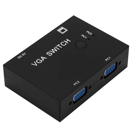 Neueste Mini Tragbare 2 Port VGA Switcher Video Sw Vicedeal