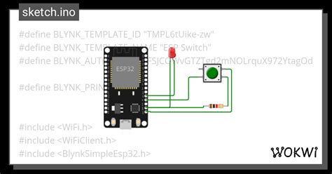 ESP Switch LED Copy Wokwi ESP32 STM32 Arduino Simulator