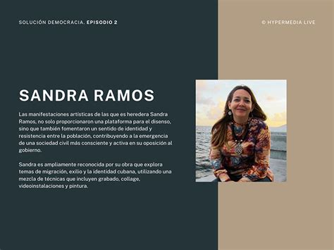 Sandra Ramos Solución Democracia Entrevista