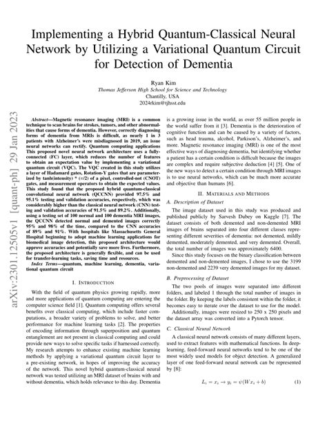 Pdf Implementing A Hybrid Quantum Classical Neural Network By