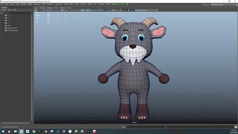 3d Cartoon Goat Animated Turbosquid 2013747