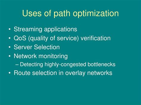 Ppt Path Optimization In Computer Networks Powerpoint Presentation
