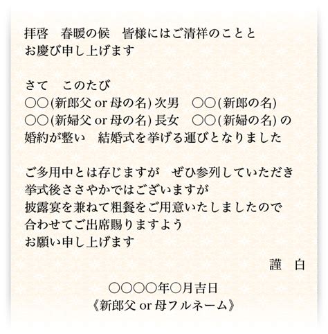 結婚 挨拶 例 978403 結婚 近所 挨拶 例文 Mbaheblogjp6eyu