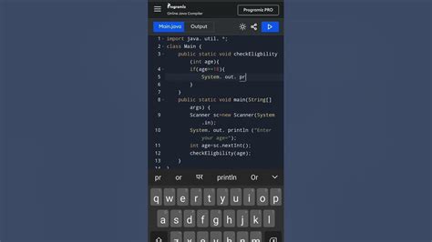Check Eligibility For Vote 😍😍code Java Code Youtube