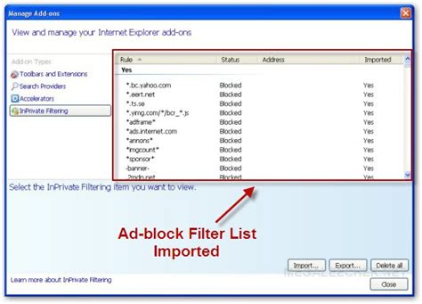 Blocking Advertisements In Internet Explorer 8 Megaleechernet