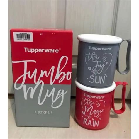 Tupperware Jumbo Mug 500ml 1 2 Pc Shopee Malaysia