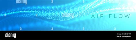 Air Waves With Depth Of Field Particle Stream Of Clean Fresh Air Air Conditioner Fresh Scent