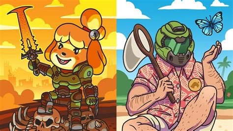 Les Memes Animal Crossing X Doom Eternal Sont Vraiment Drôles Pèse
