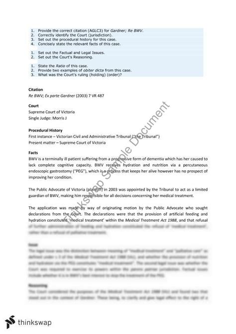 Example Of Case Brief Using Irac At Bruce Green Blog