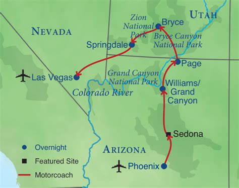 Grand Canyon Area Map Of Bryce And Arches One Day In Bryce Canyon