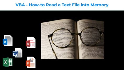 Vba Read Text File Into Memory Youtube