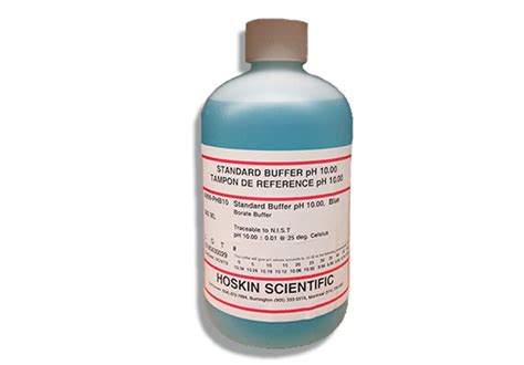 Standard Buffer Ph 10 00 Solution 500 Ml Hoskin Scientific