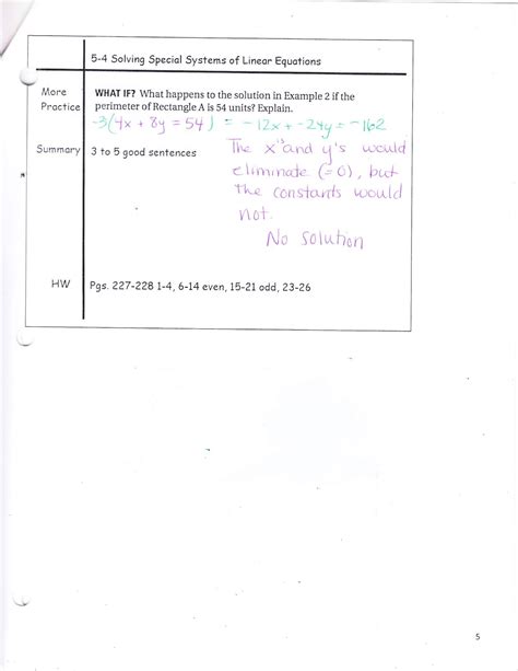 Ms Jeans Accel 7 Blog 5 4 Solving Special Systems Of Linear Equations