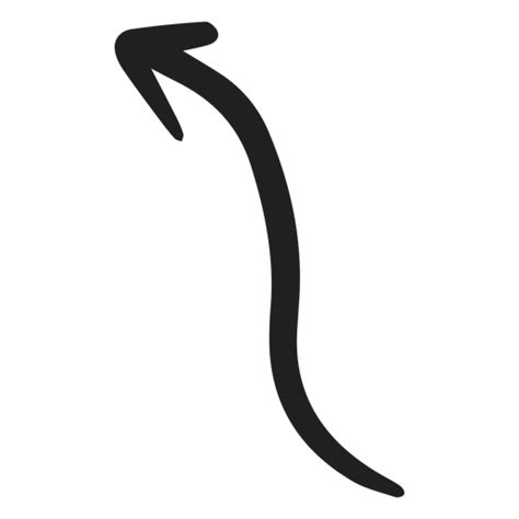 Diseño Png Y Svg De Doodle Del Lado De La Flecha Para Camisetas