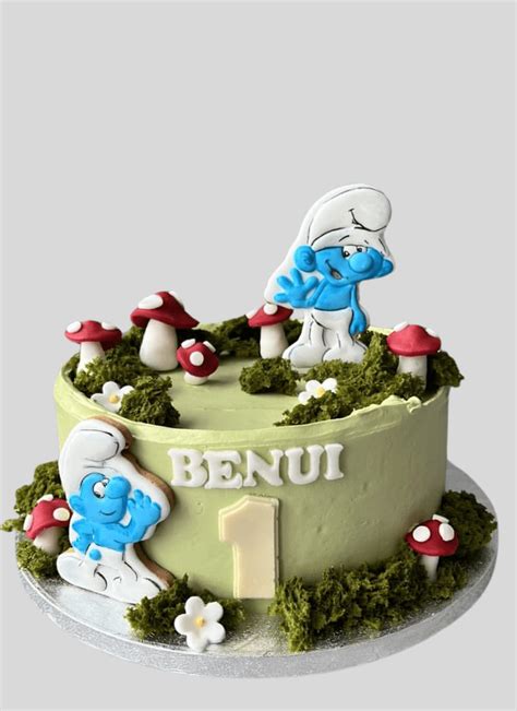 The Smurfs Birthday Cake Ideas Images Pictures
