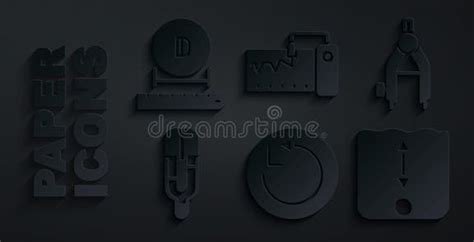 Set Radius Drawing Compass Medical Thermometer Depth Measurement Measuring Instrument And