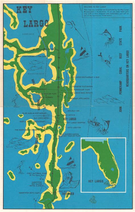 Key Largo Geographicus Rare Antique Maps