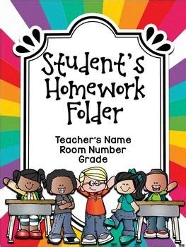Editable Homework Folders Homework Folder Homework Folder Cover Babe Folders