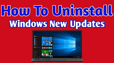 How To Uninstall Windows New Update YouTube