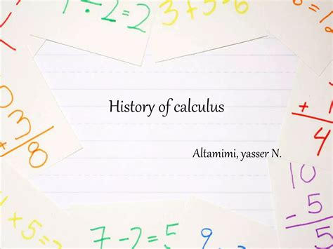 History Of Calculus Research For Aam Pptx