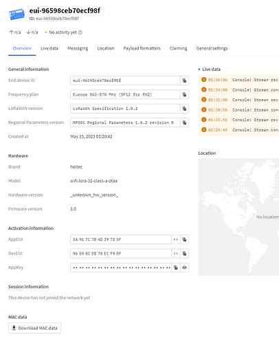 lorawan doesn t work with custom parameters esp arduino esp8266 esp32