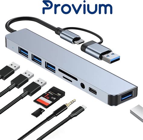 Provium Usb C Usb Hub Usb C Usb Docking Station Usb C Usb Dock Usb Splitter