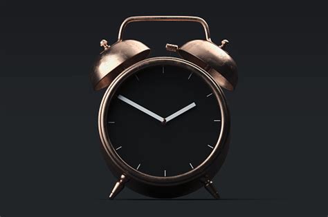 검은 배경에 고립 된 황금 사실적인 알람 시계 3d 렌더링 0명에 대한 스톡 사진 및 기타 이미지 0명 골동품 금속 Istock