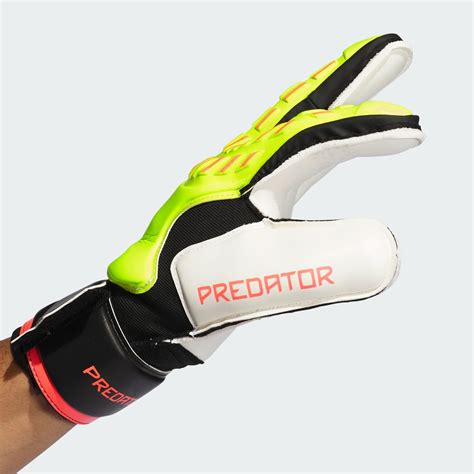 Adidas Predator Match Fingersave Goalkeeper Gloves Yellow Adidas Gh