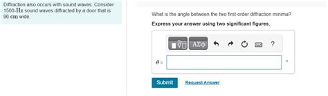 Solved Moediffraction Also Occurs With Sound Waves