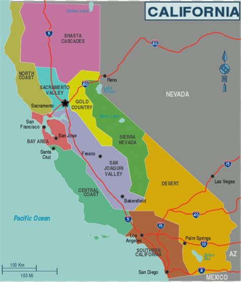 Counties Northern Southern California