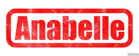 Anabelle Text Effect And Logo Design Name