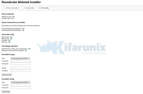 Install And Setup Roundcube Webmail On Ubuntu Kifarunix Com